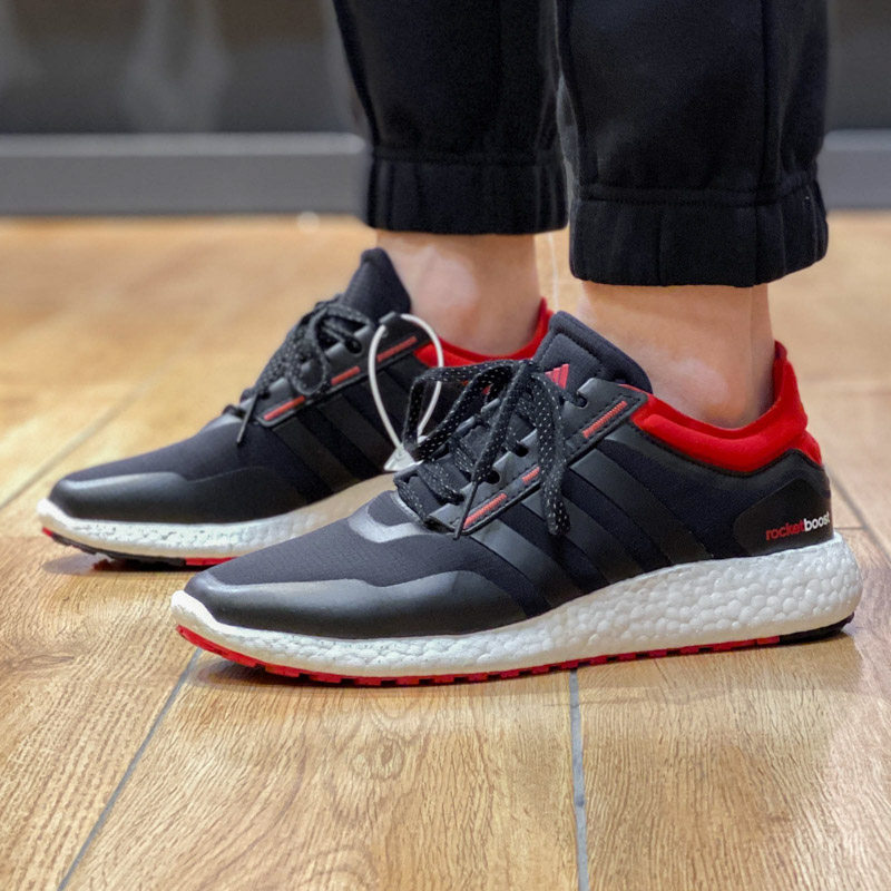 阿迪达斯男鞋2021冬季新款Rocket BOOST缓震透气运动跑步鞋EH0837_虎窝淘