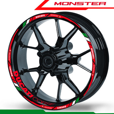 适用于杜卡迪摩托车反光轮毂贴纸贴花696 939 199 959 V2V4 821