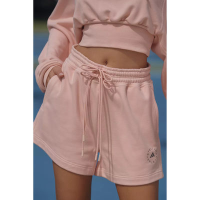 现货 adidas stella 女运动休闲纯棉针织双抽绳短裤JI5060 IK9093