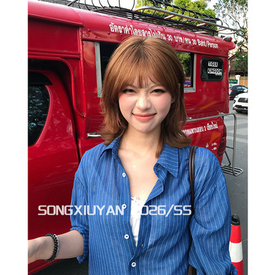 宋秀妍同款翻领衬衫男女