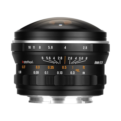 岩石星6mmF2.8全画幅超广角鱼眼镜头适用索尼E佳能RF尼康Z松下L