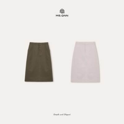 都市“日系慵懒”简约松紧腰半裙 53P722 Q姐