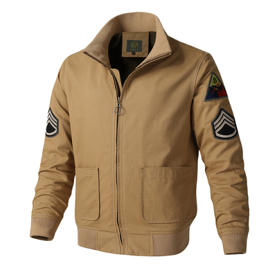 坦克服立领春秋宽松刺绣外套工装