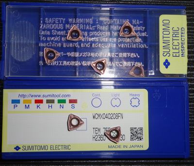 WCMT080412FN U钻快速钻刀片/日本住友/数控刀片/正品