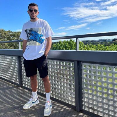 Fragment X Travis Scott联名藤原浩发泡闪电字母潮牌宽松短袖t恤