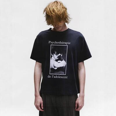 ERD FW25“ Psychothérapie de Padolescent”剪裁复古短袖T恤