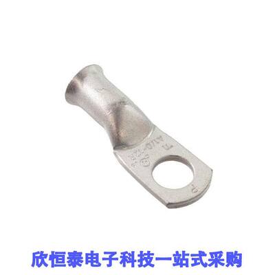 A1/0-12R-C连接器 《 BATTERY CABLE LUG, 1/0 AWG, 1/2