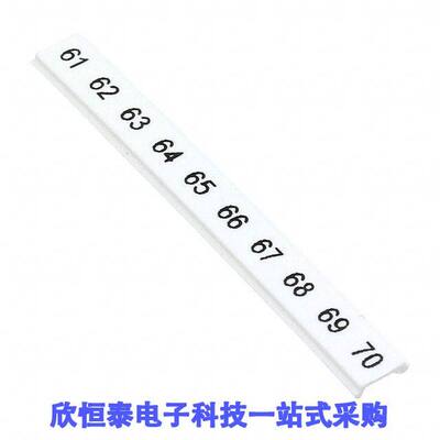 0808671:0061连接器 《 ZA【 STRIP 10-SECTION WHITE    》