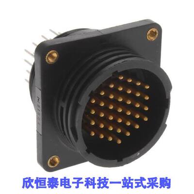 1-206934-4连接器 《 CONN RCPT MALE 37POS GOLD SOLDER    》