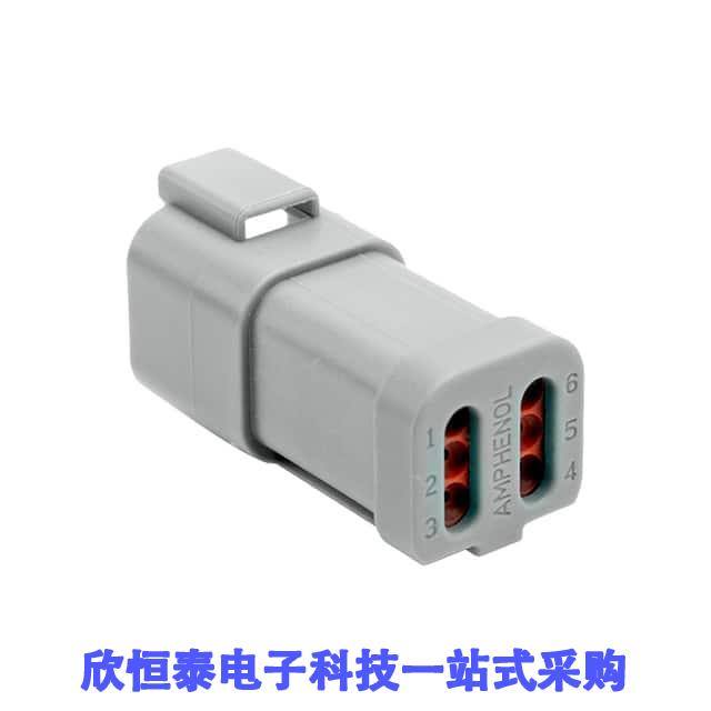 AT04-6P-SS01连接器 《 CONN RCPT 6POS 14-20AWG SIZE 16 》
