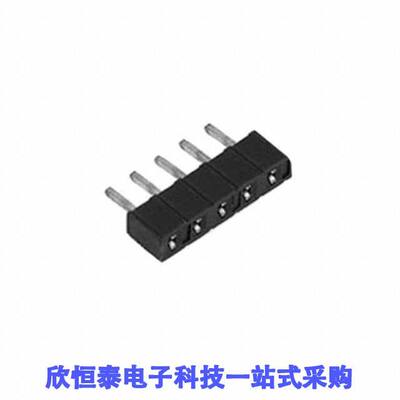 929870-01-05-RA连接器 《 CONN RCPT 5POS 0.1 GOLD PCB    》