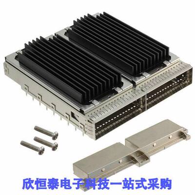 2287075-2连接器 《 CONN CFP2 CAGE 1X2 W/HSINK R/A    》