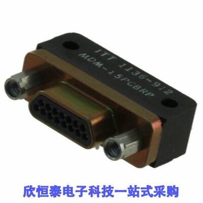 MDM-15PCBRP连接器 《 CONN MICRO-D PLUG 15POS R/A SLDR    》