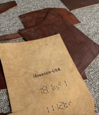 阳光皮料 美国霍尔文cxl小料 表带钥匙扣 称斤35元一斤厚度3.0mm