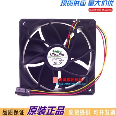 V12E24BGB5-52 24V 1.40A 原装NIDEC 12038 12CM施耐德变频器风扇