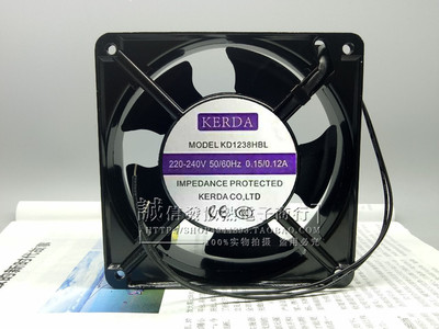 全新 kerda科尔达 KD1238HBL/HSL 220V 0.15A 12038机柜散热风扇