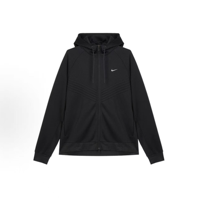 NIKE耐克 Therma-FIT 连帽拉链长袖夹克外套黑色男款 FZ1108-010