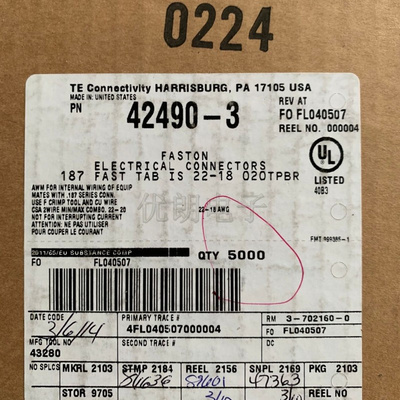 42490-3端子针TE泰科原装