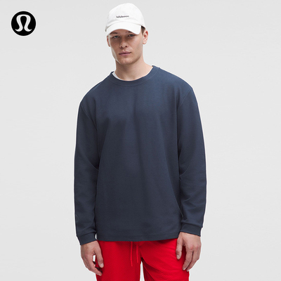 Heavyweight 男士高克重纹理棉混纺长袖T恤丨lululemon丨LM3FMBS
