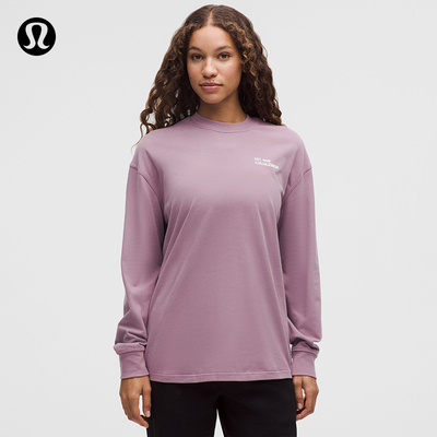 Heavyweight 女士高克重棉质圆领长袖 T 恤丨lululemon丨LW3IA9S