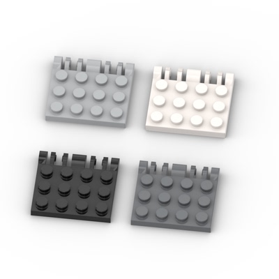 兼容44570503373x4铰链板积木