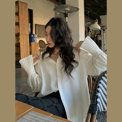 通勤单排多扣长袖小任艺别致上衣