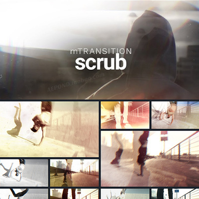 30个时间重映射加速卡帧鬼畜转场FCPX插件 mTransition Scrub
