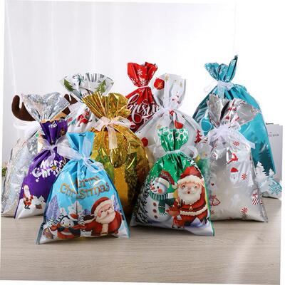 Christmas gift bunches Decorate goodie bags 圣诞糖果袋