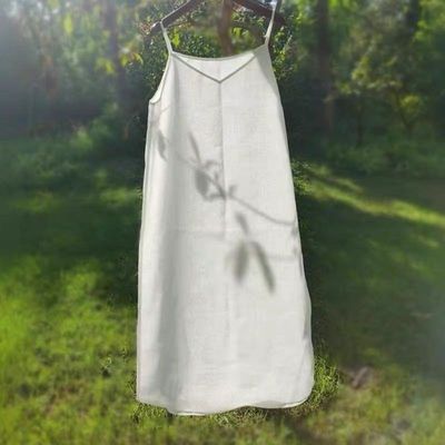 100%精梳纯棉 吊带背心裙女大码夏季宽松轻薄内搭中长款打底衬裙