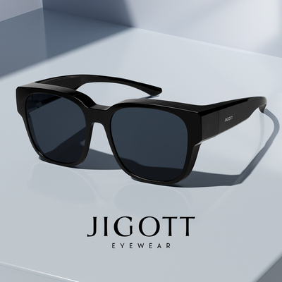 吉高特近视党专用套镜墨镜女大框显瘦偏光遮阳防晒太阳镜男3362