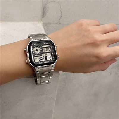 卡西欧学生数字显示小银表