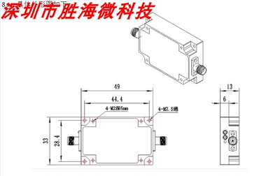 1-20GHz 23dB 30dBm 1W SMA 1-20GHz超宽带功放宽带功率放大器