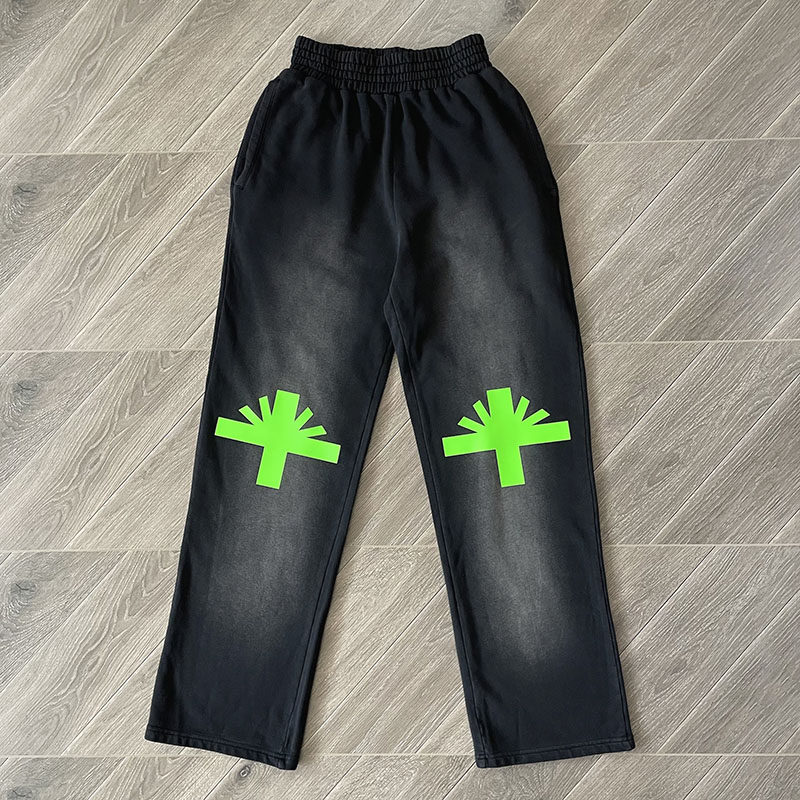 Vertabrae sweatpants 洗水立体印花运动男女休闲长裤