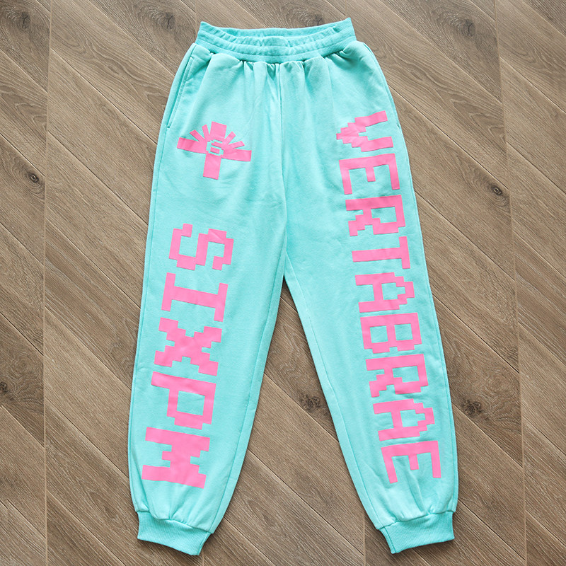 Vertabrae sweatpants 立体字母3色运动男女休闲长裤