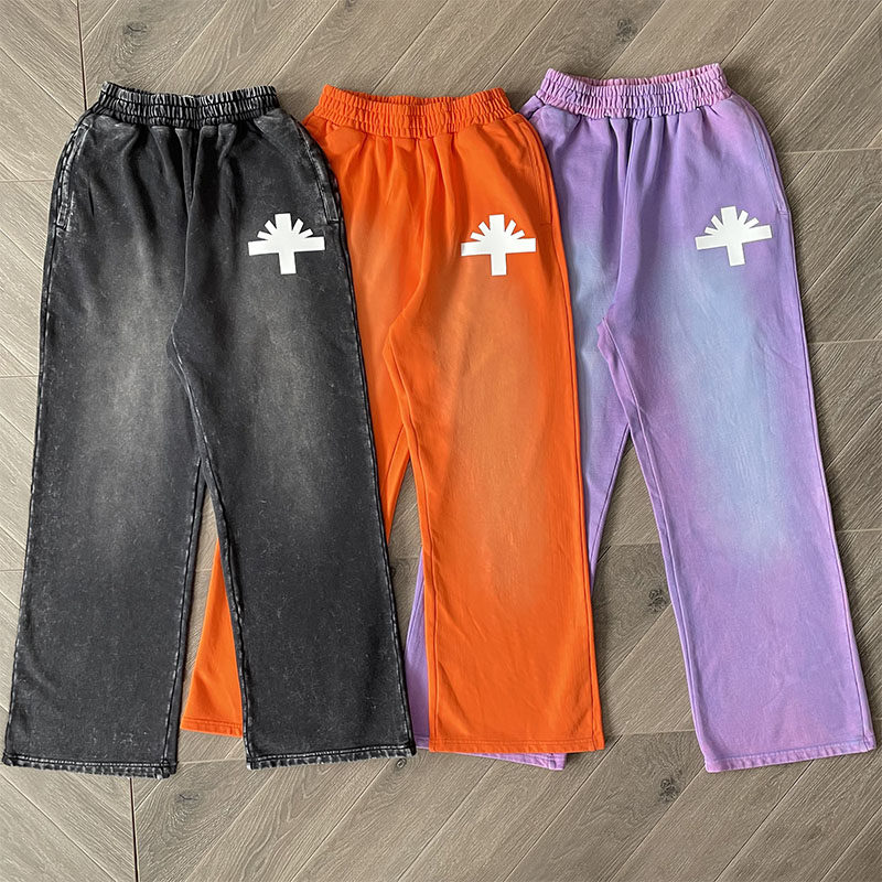 Vertabrae sweatpants 洗水立体印花运动男女休闲长裤