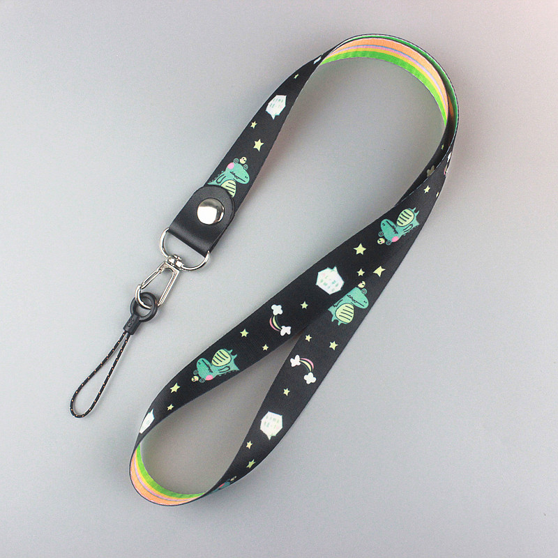 可爱小恐龙手机挂绳挂脖女款卡通手机绳贴片固定防丢手机链通用男_虎窝淘