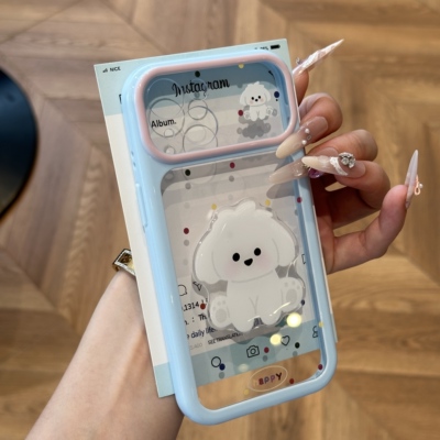 可爱小狗适用iPhone17ProMax手机壳16新款14华为mate80小米17pro贴件1312荣耀OPPOreno15红米k80VIVOx300少女