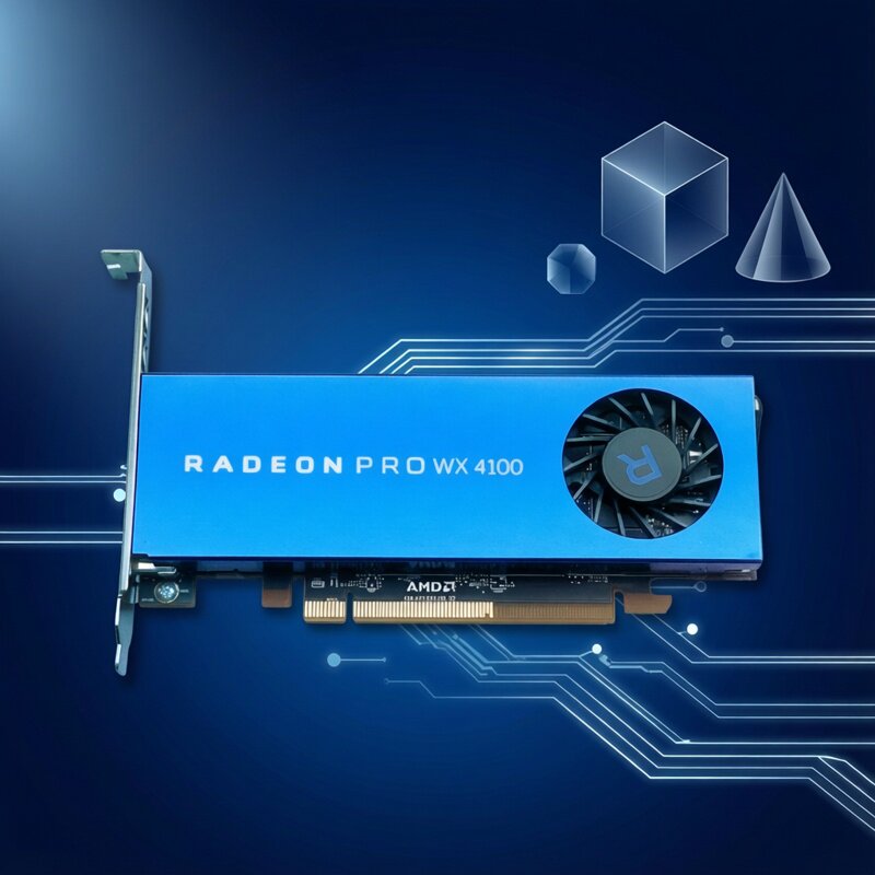 AMD Radeon Pro WX4100 4G专业图形设计显卡CAD/PS绘图3D建模渲染