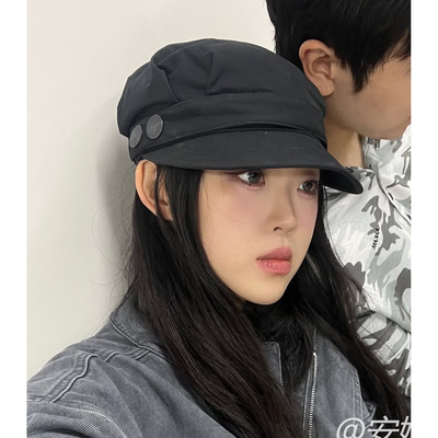 小众复古工装风报童帽