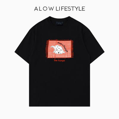 【正品】ALOW LIFESTYLE生活系列 女装手绘补丁 宽松纯棉短袖t恤