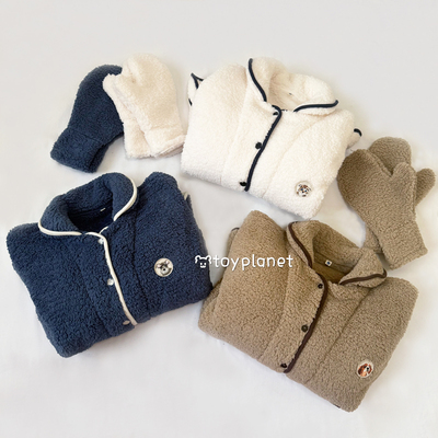 秋冬加厚加绒情侣可外穿家居服