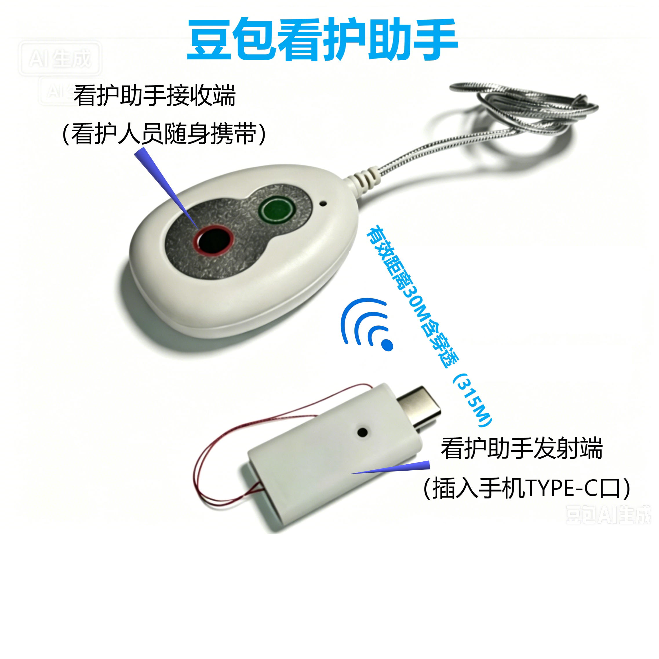 豆包视觉识别(跌倒等)呼叫看护助手