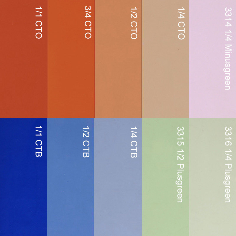 ROSCO原装摄影色片色纸24*24CM纠正平衡色温系列cto ctb green_虎窝淘