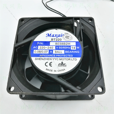 原装 Maxair BT220 8038B2H AC220-240V 8038  交流风机 散热风扇