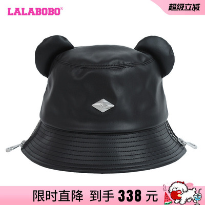 纯色可爱保暖小熊耳朵渔夫帽