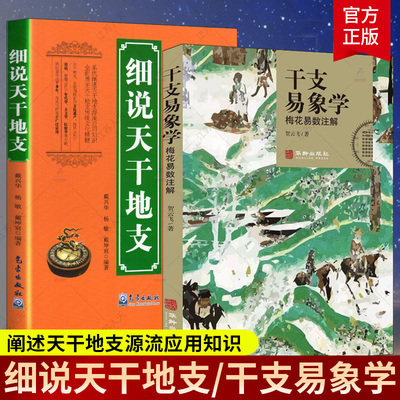正版包邮 细说天干地支+干支易象学 梅花易数注解 天文学书籍 阐述天干地支源流应用知识 展示天干地支传统文化 梅花易数书籍