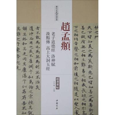 【正版】历代名家碑帖经典 赵孟頫 老子道德经 洛神赋 汲黯传 高上大 王冬梅