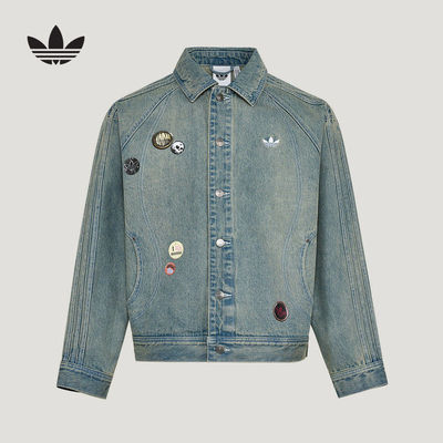 adidas阿迪达斯官方运动2026春男牛仔夹克 KT6363