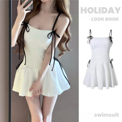 2025新款连体裙式吊带泳衣