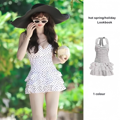 2025新款连体显瘦保守裙式泳衣